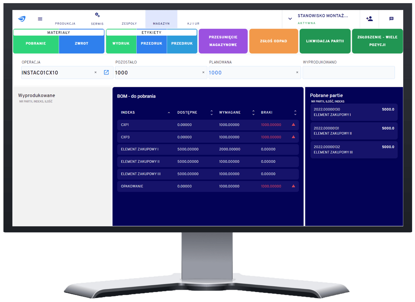 XPRIMER in the area of Manufacturing Operations Management | eq system