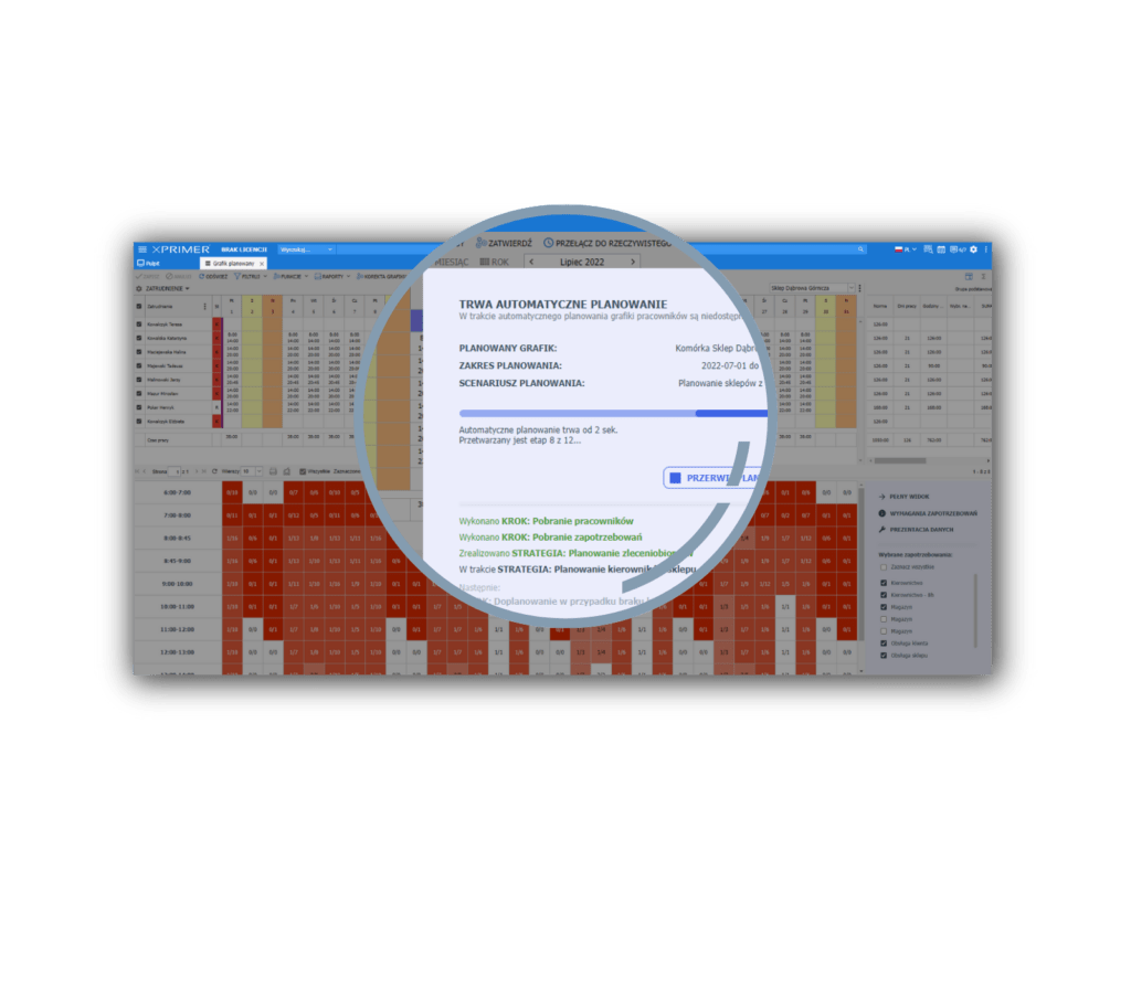 Advanced working time planning algorithms – XPRIMER.WFA - eq system