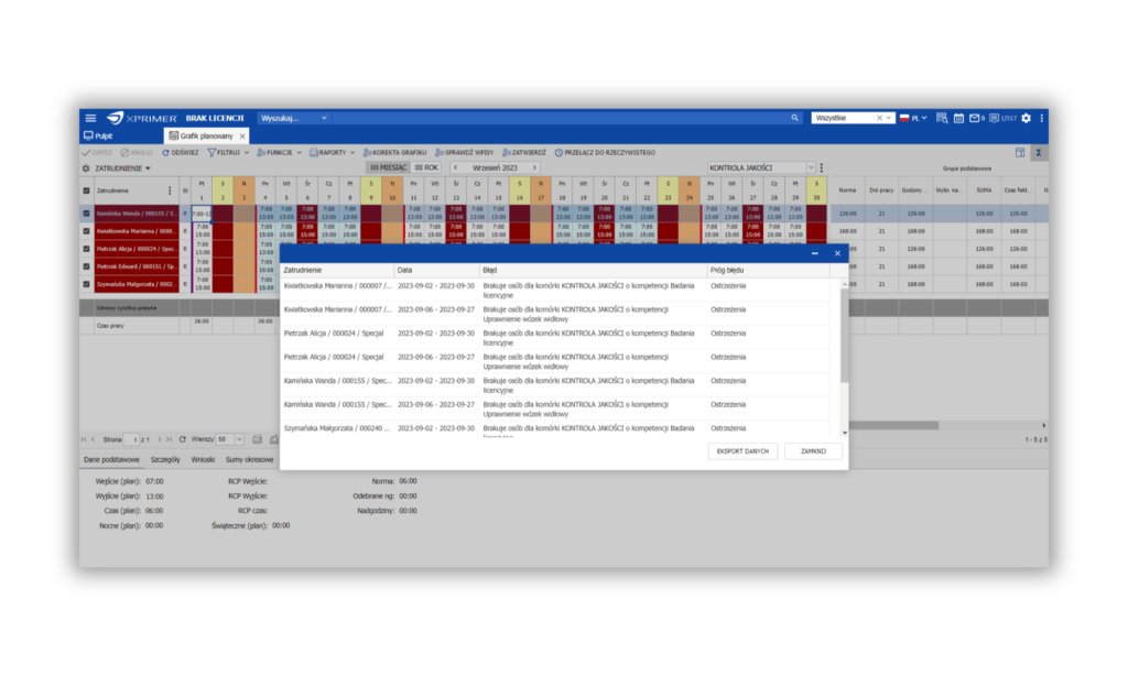 XPRIMER.CMX competency matrix - eq system